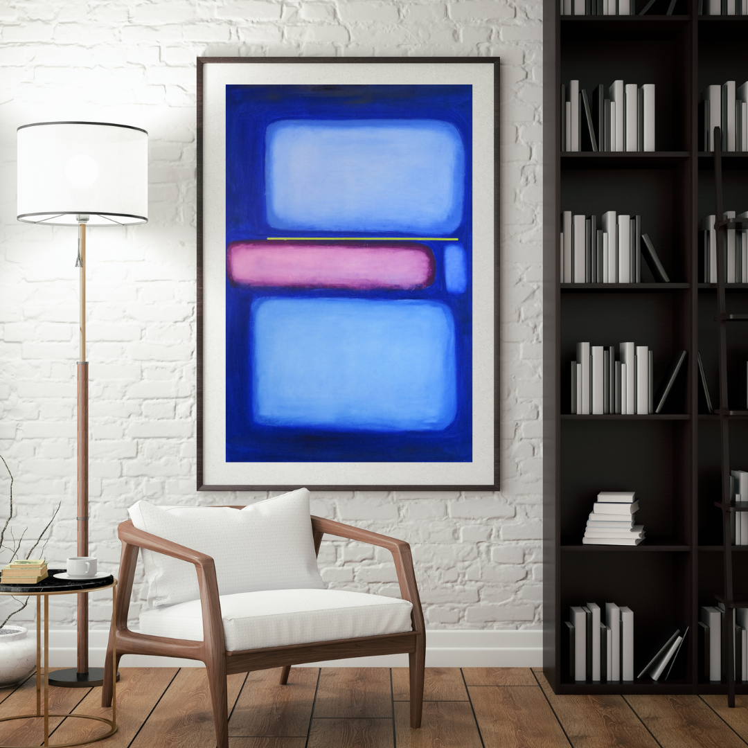 Aligning Blue Serenity – Modern Abstract Canvas Painting – DonAldenArt